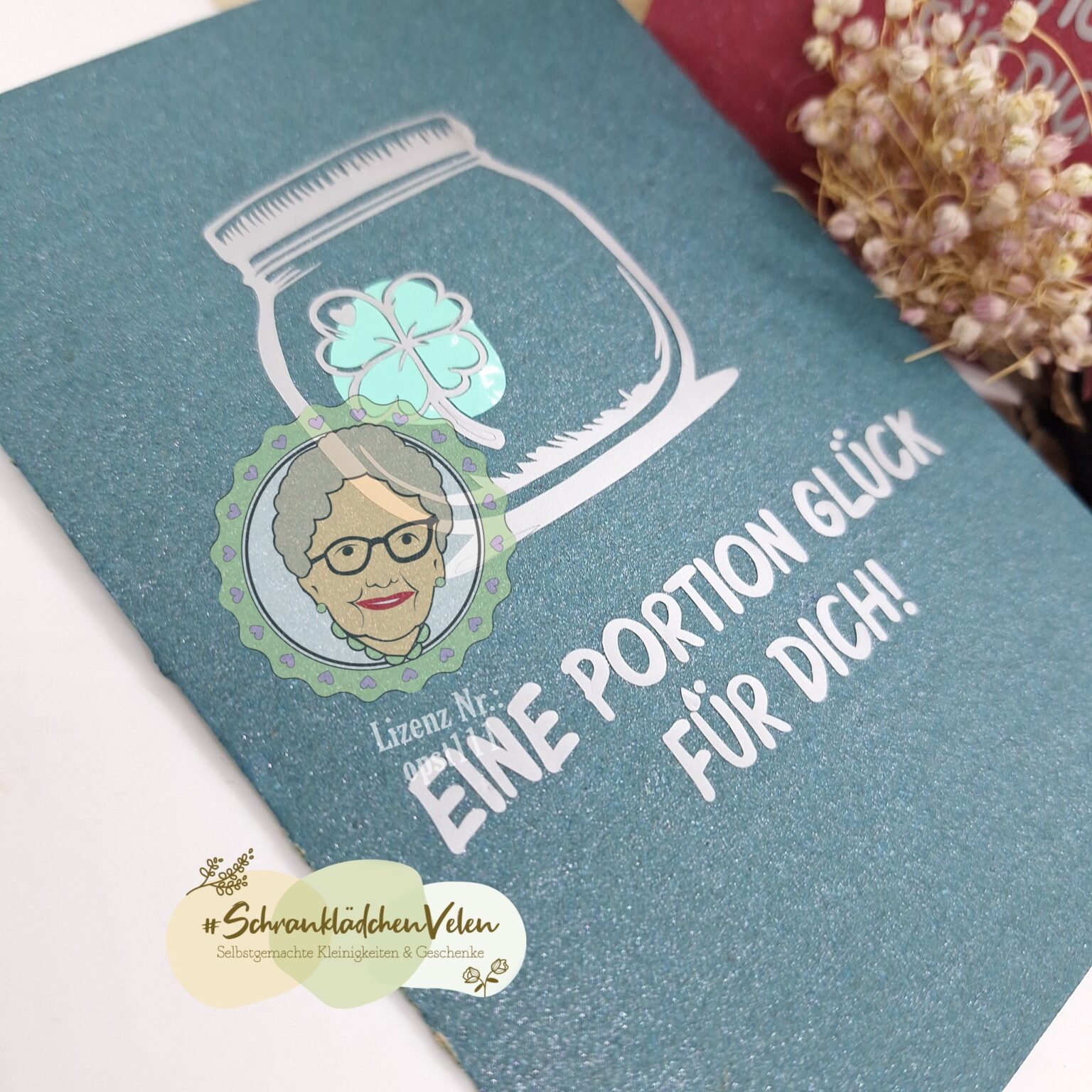 Plotterdatei Portion Glück – Oma Plott